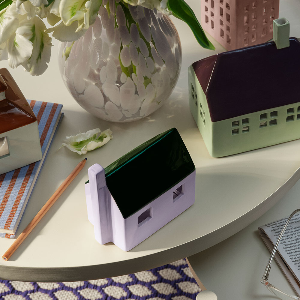 Broste Vase Ada Spot - Lavender Grey | Utility Gift UK