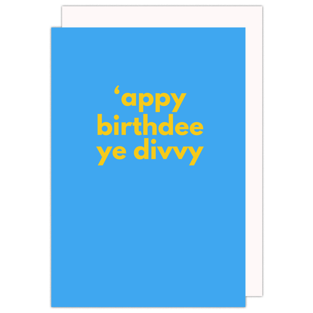 Buy the Scouse Birthday Card Appy Birthdee Ye Divvy | 5 for 4