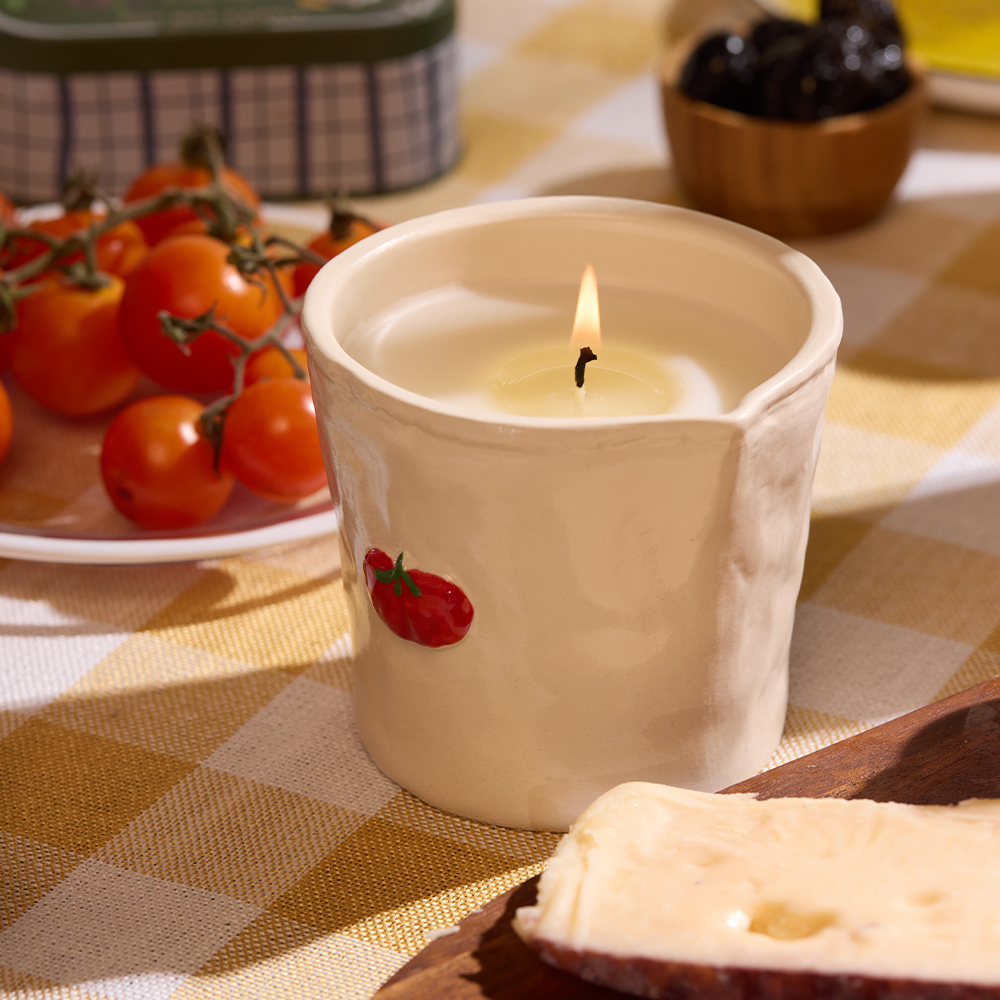 Bistro 8oz Ceramic Candle Heirloom Tomato by Paddywax