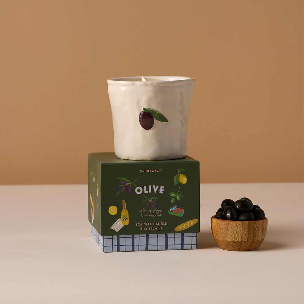 Bistro 8oz Ceramic Candle Fig & Olive by Paddywax