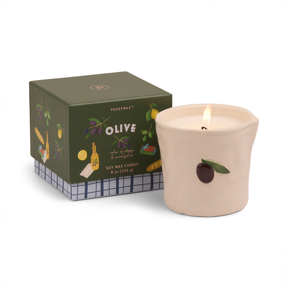 Bistro 8oz Ceramic Candle Fig & Olive by Paddywax