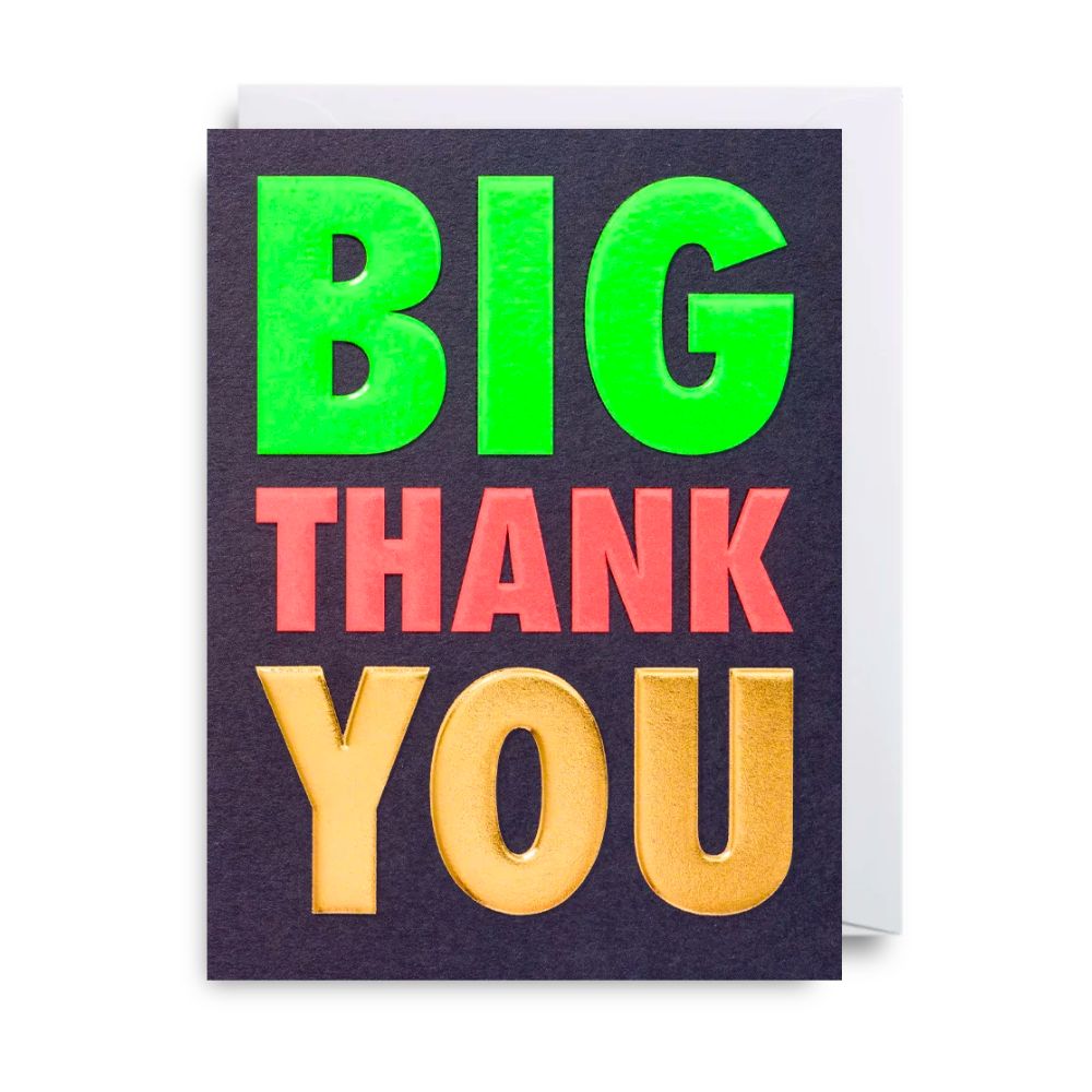 Bold Big Thank You Card | Utility Gift UK