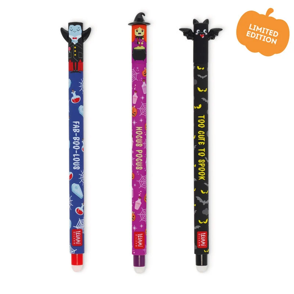 Erasable Pen Set Boo Crew | Legami Halloween Limited Edition