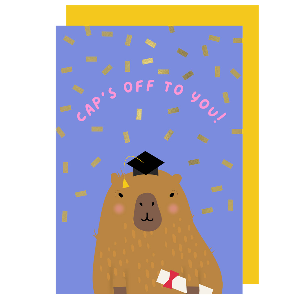 Capybara Graduation Card | Utility Gift UK