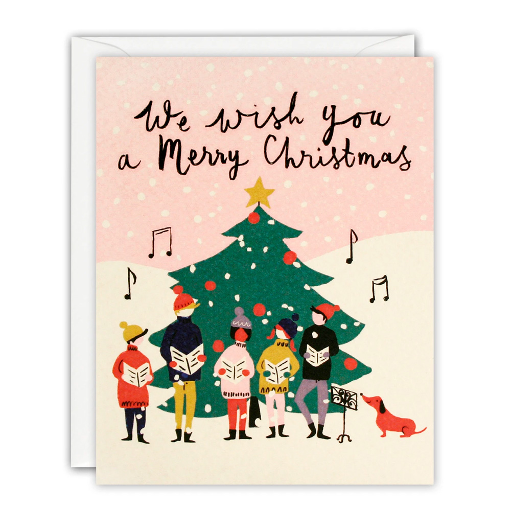 James Ellis Carol Singers Mini Pack of 5 Christmas Cards | Utility Gift UK