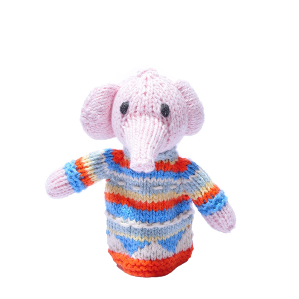 Buy the ChunkiChilli Finger Puppet Elephant Striped Top