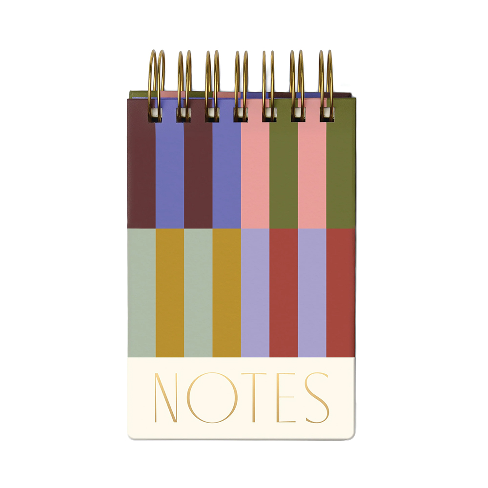Twin Wire Notepad - Bold Stripe | DesignWorks Ink
