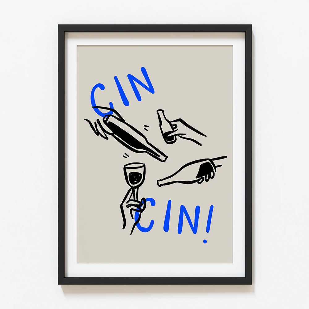 East End Cin Cin A3 Print | Utility Gift UK