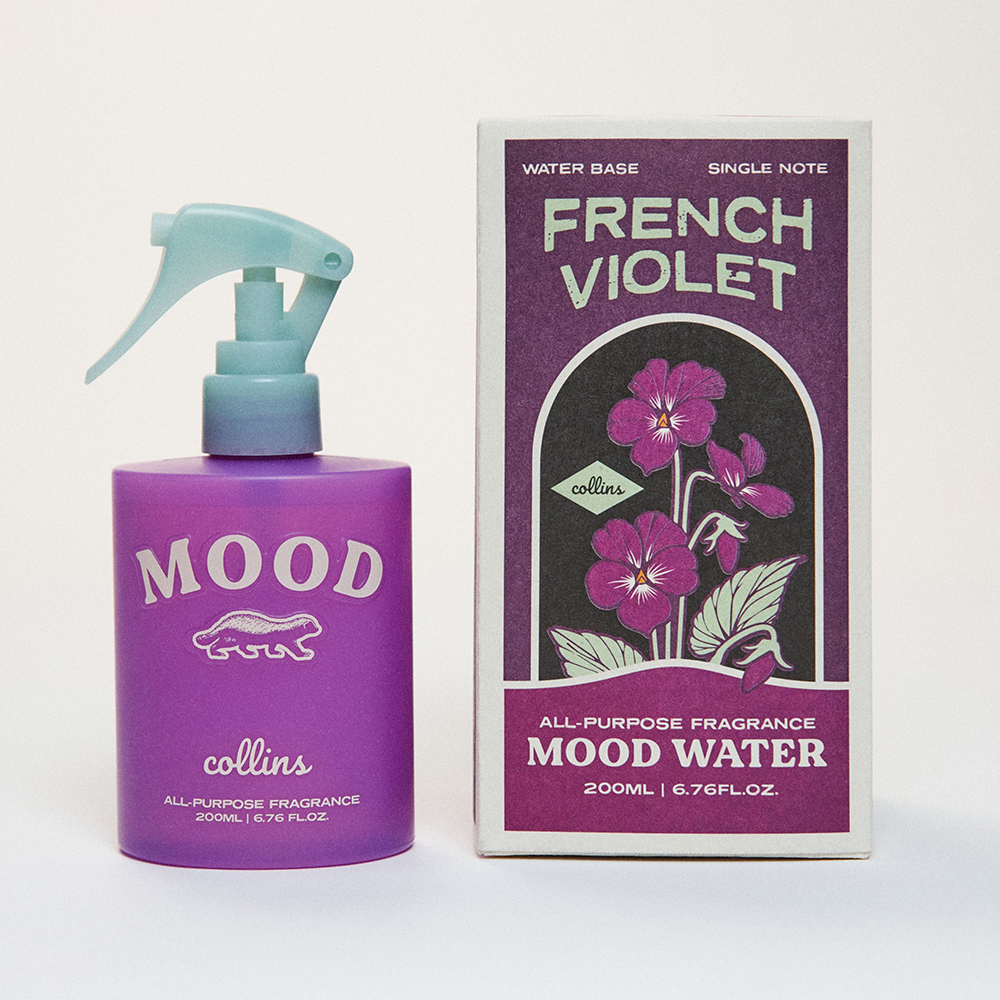 Buy the Collins Mood Water 200ml French Violet | 100% Natural