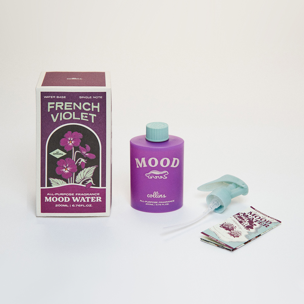 Buy the Collins Mood Water 200ml French Violet | 100% Natural