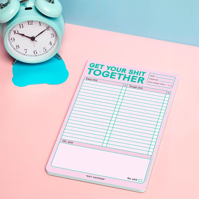 Get Your Shit Together Notepad, Knock Knock Stationery | Utility Gift UK