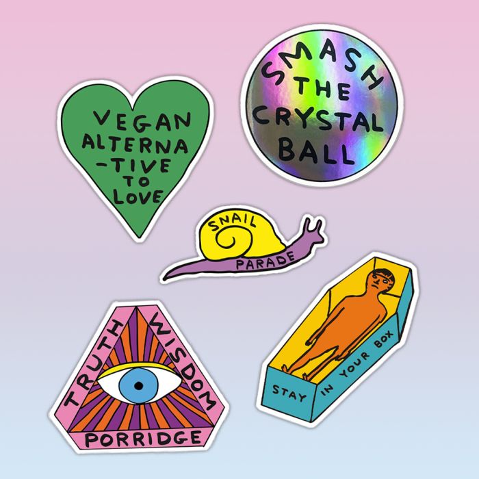 Buy the David Shrigley Stack In Your Box Sticker Set