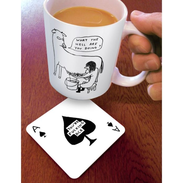 David Shrigley Effing Ace Coaster | Utility Gift UK