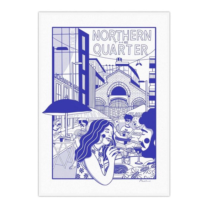 Buy the Northern Quarter A4 Print | Manchester Gifts UK
