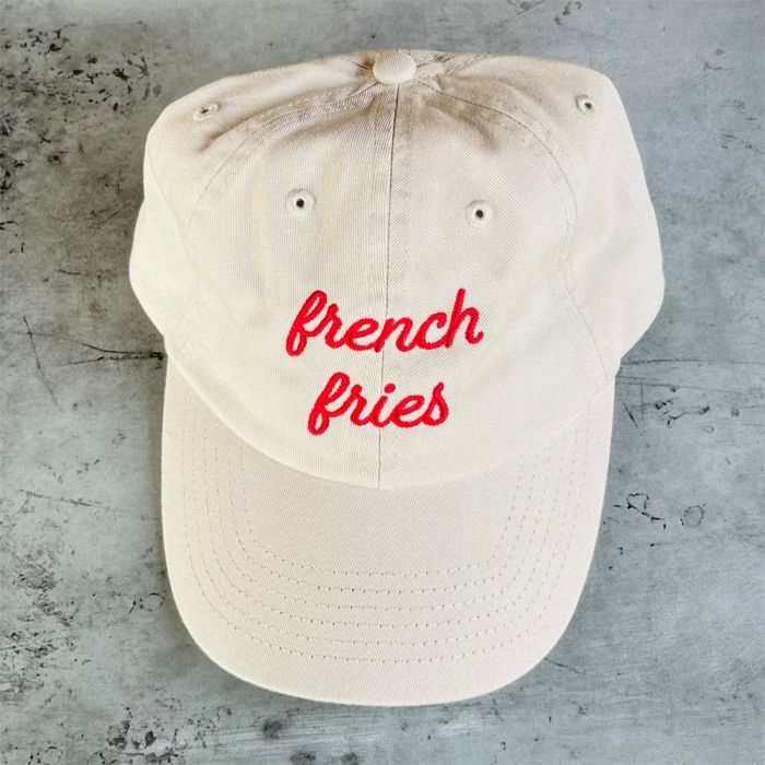 Buy the Silver Spider Dad Cap French Fries | USA Designed
