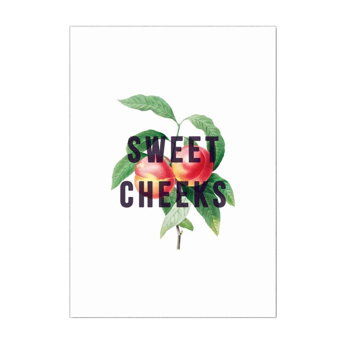 East End Sweet Cheeks A3 Print | Utility Gift UK