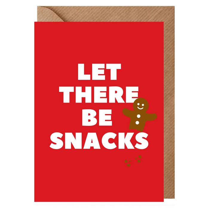 Let There Be Snacks Christmas Card | Thoughtful Christmas Gifts & Cards