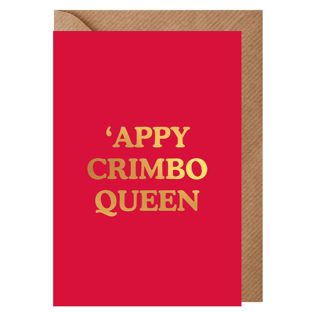 'Appy Crimbo Queen Christmas Card | Utility Gift UK