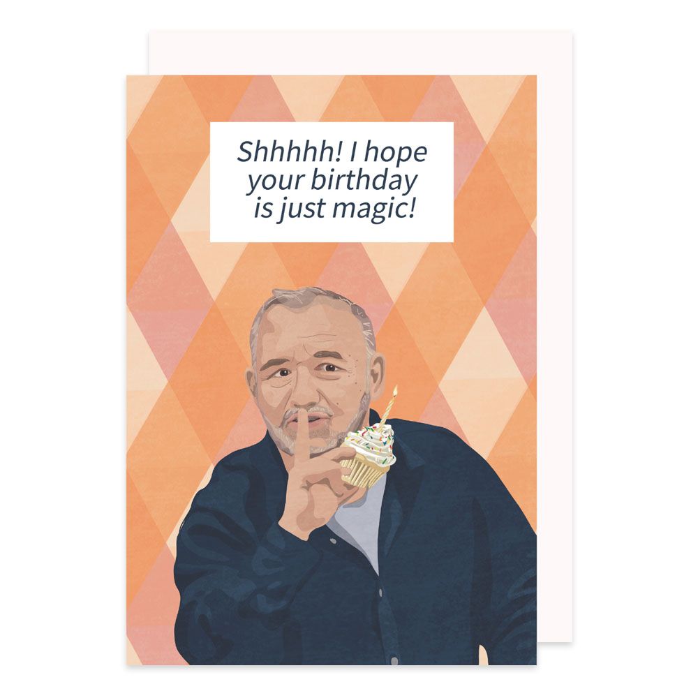 Bob Mortimer Shhh Birthday Card | Utility Exclusive
