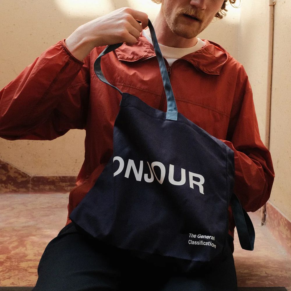 Buy The General Classification Bonjour Tote Bag - Navy