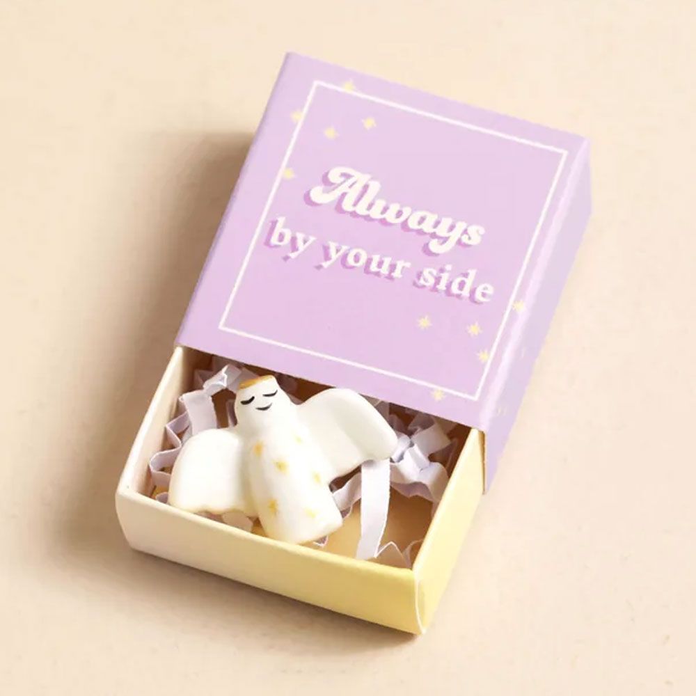 Lisa Angel Tiny Matchbox - Ceramic Angel Token