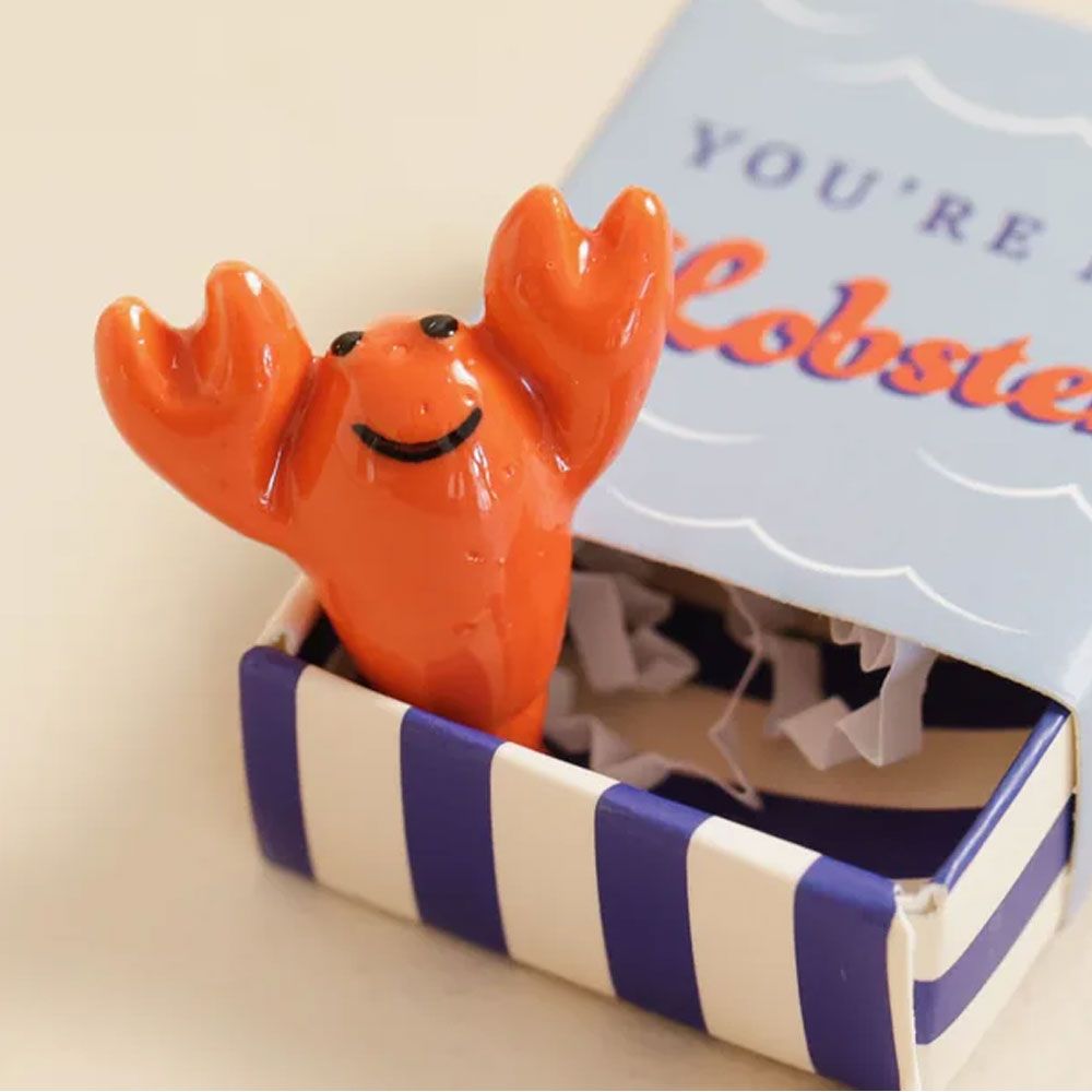 Lisa Angel Tiny Matchbox Token - 'You're My Lobster'