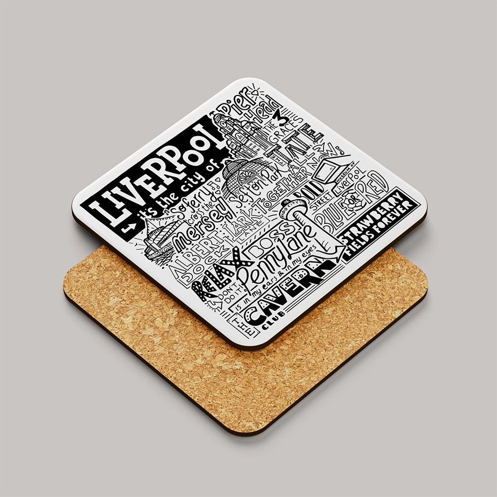 Buy the Liverpool Landmarks Coaster by Sketch Book Design