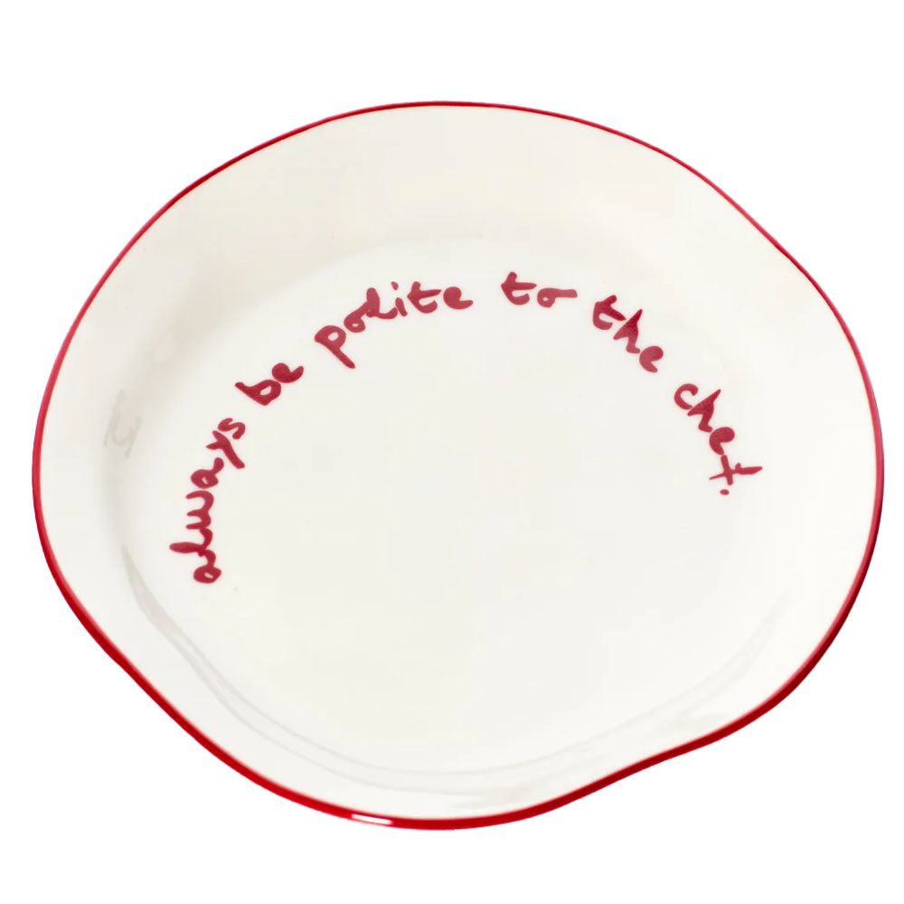 Buy the Always be Polite to the Chef Statement Plate | MAEGEN