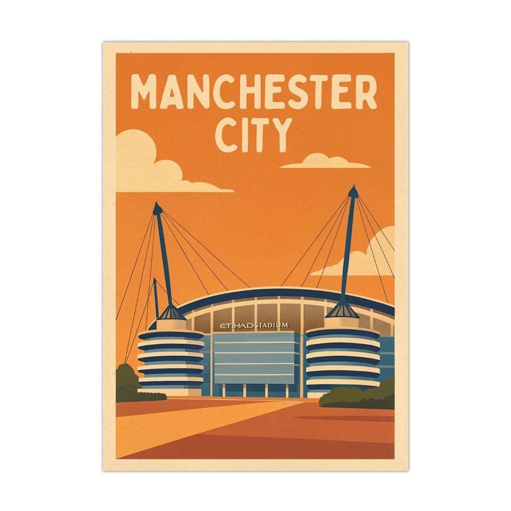 Buy the A4 Print of Man City FC Etihad Stadium