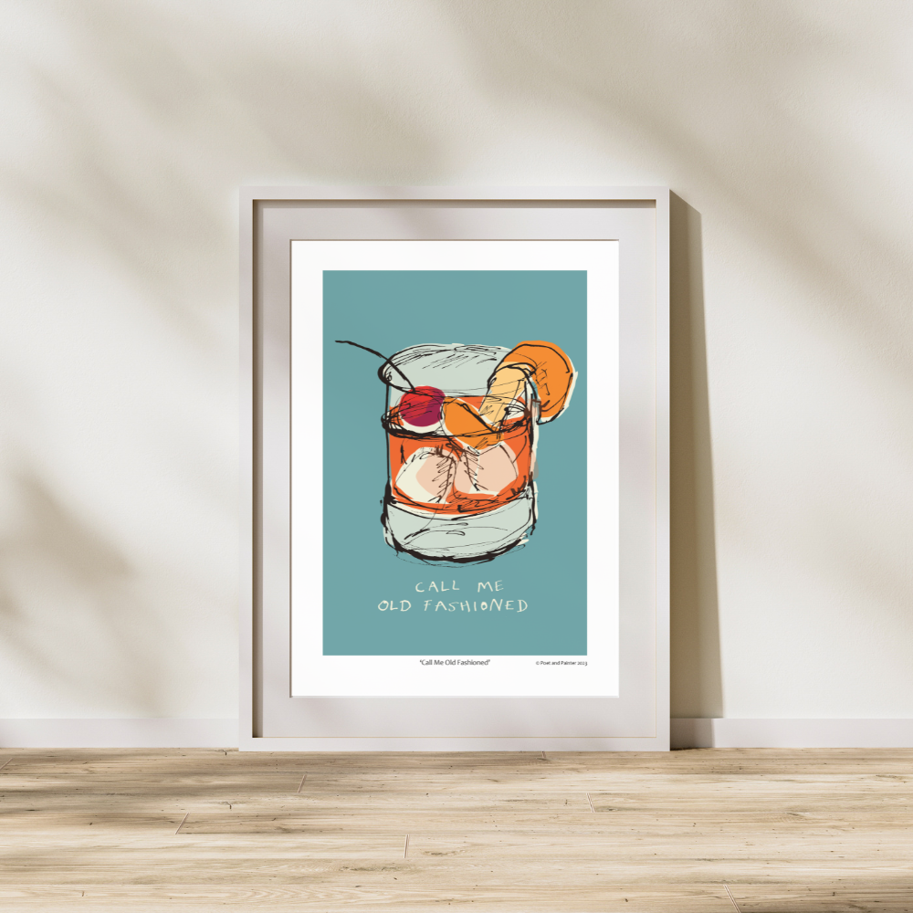Poet & Painter Call Me Old Fashioned A3 Print | Utility Gift UK