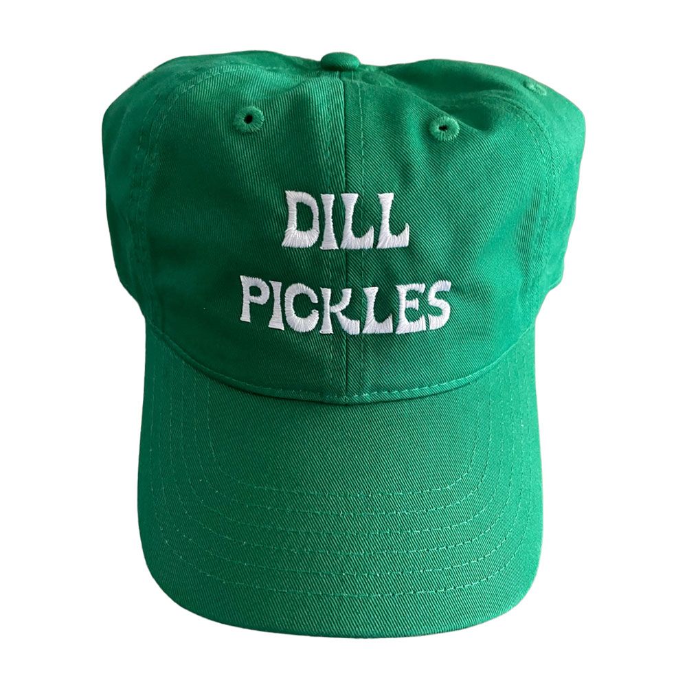 Silver Spider Embroidered Dad Slogan Cap - Dill Pickles
