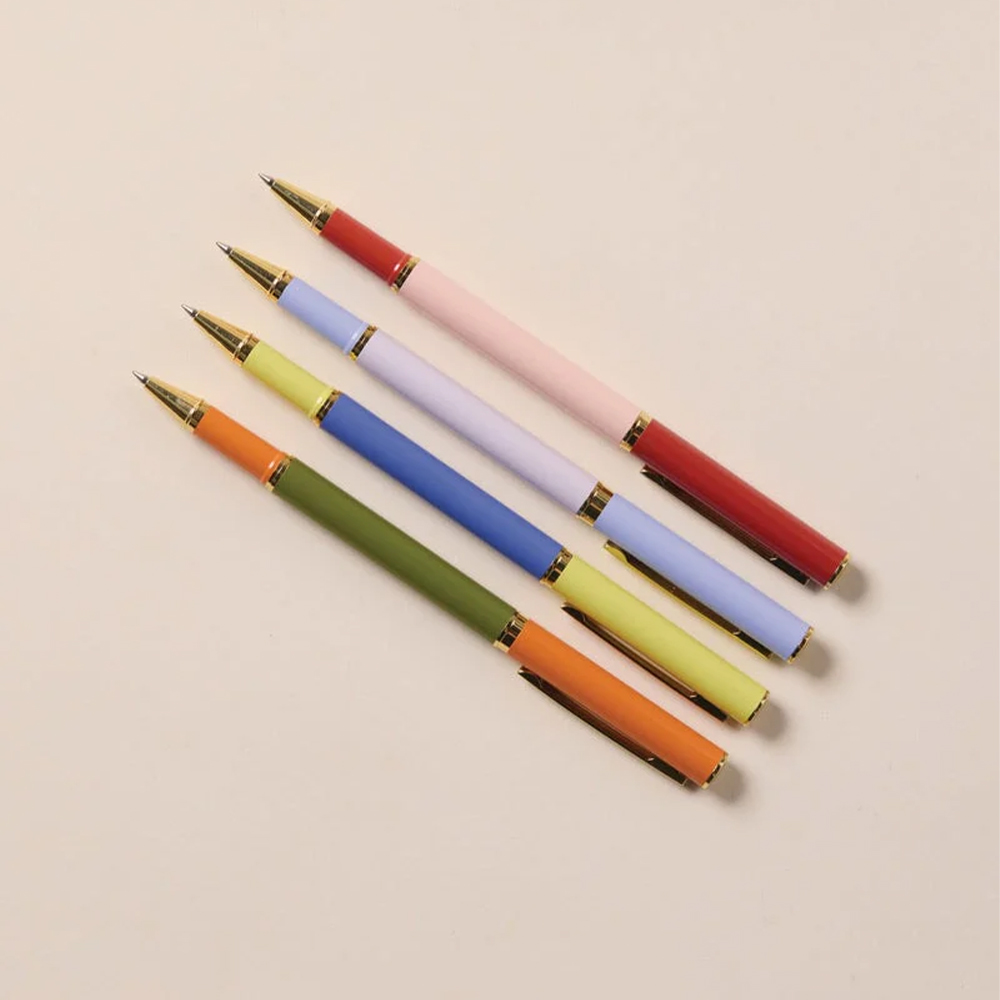 Cobalt & Army Green Colour Block Pens | Design Works Ink