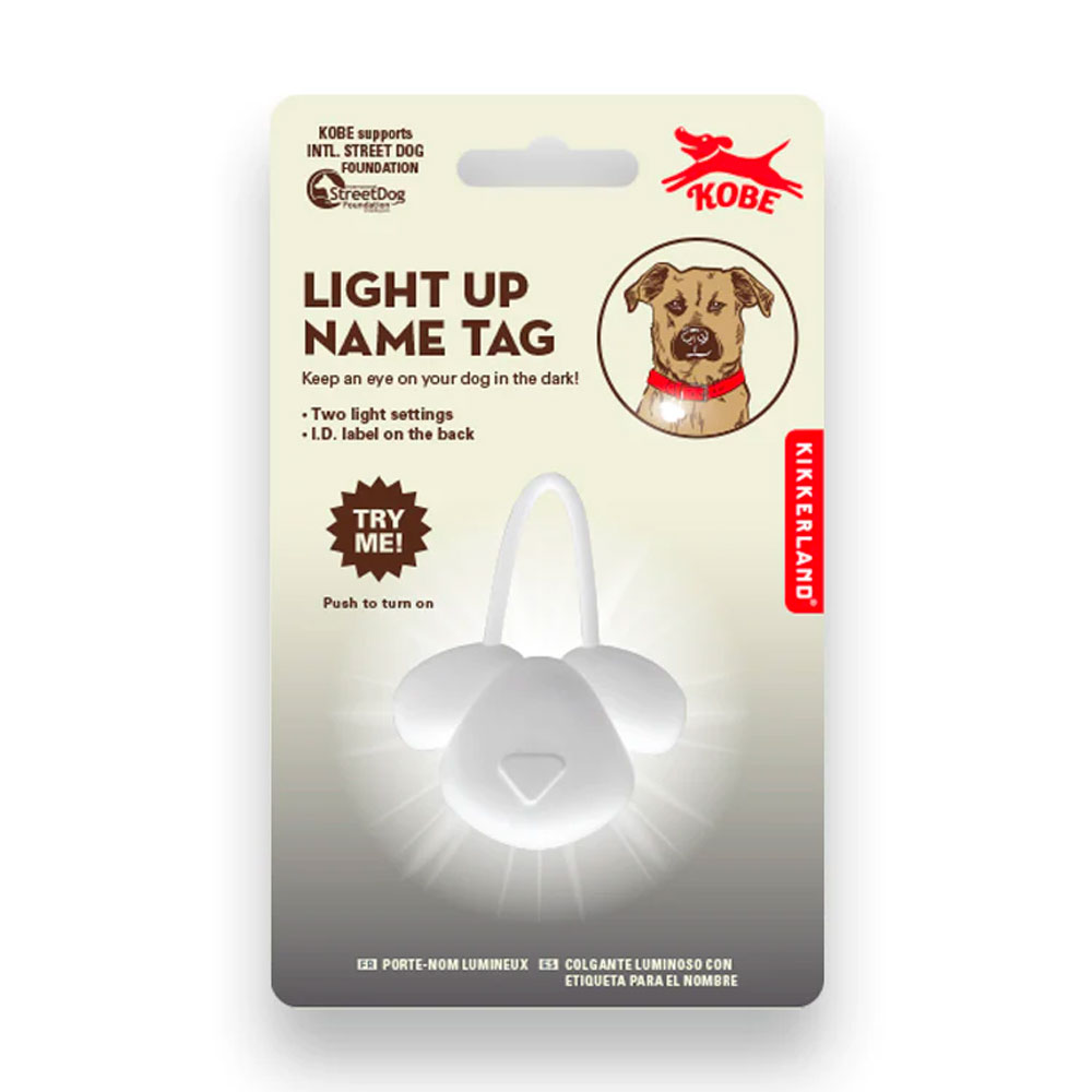 Kikkerland Kobe Light Up Name Tag | Utility Gift UK
