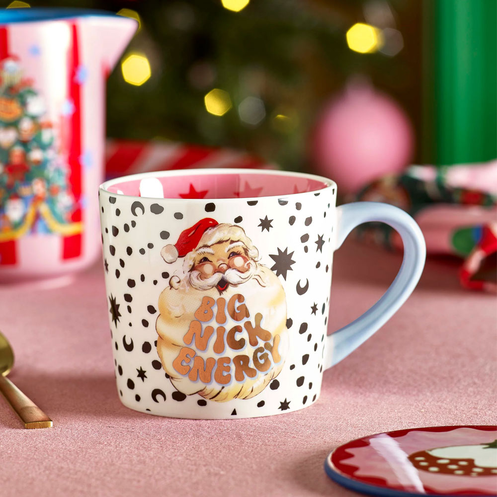 Eleanor Bowmer 'Big Nick Energy' Santa Christmas Mug