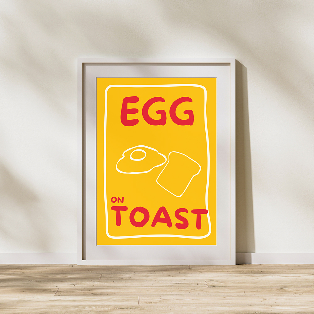 Buy the Utility Egg On Toast Print | Exclusive Design