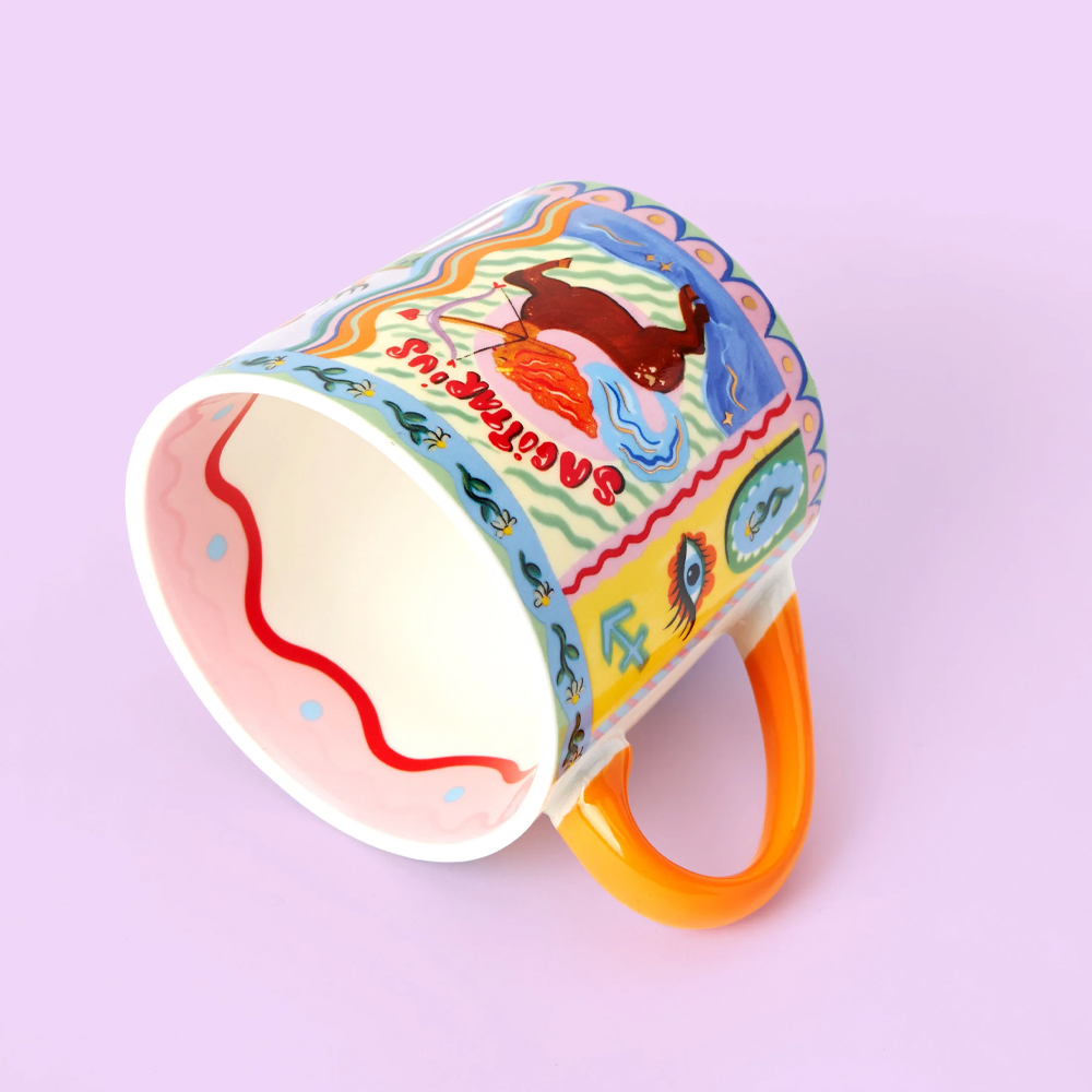 Buy the Sagittarius Astrology Zodiac Mug by Eleanor Bowmer