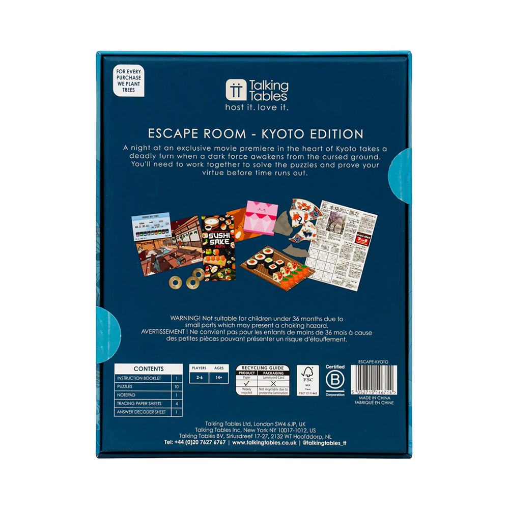 Mini Escape Room Game Kyoto Edition | Family Party Games