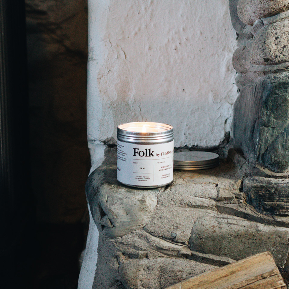Buy the Folk by FieldDay Peat Tin Candle | Vegan & Cruelty Free
