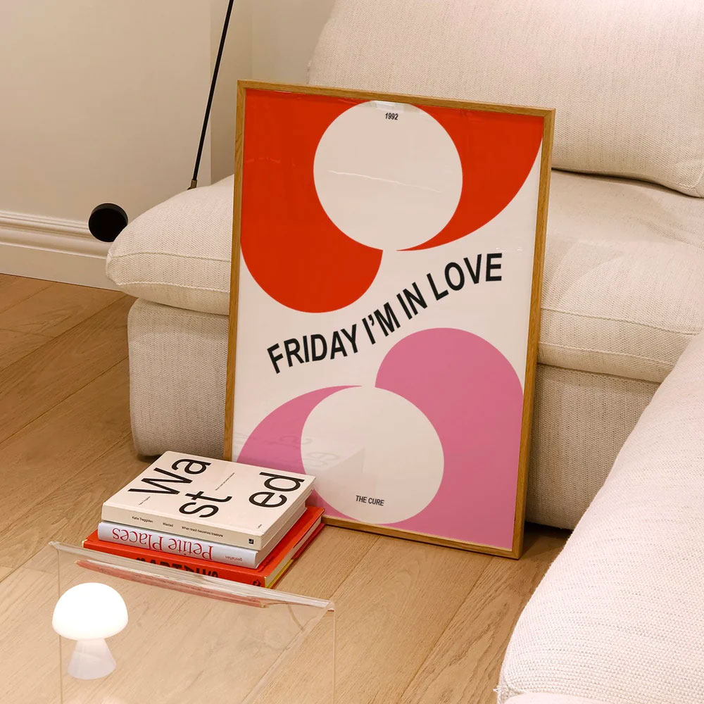 Fan Club Friday I'm In Love A3 Print | Utility Gift UK