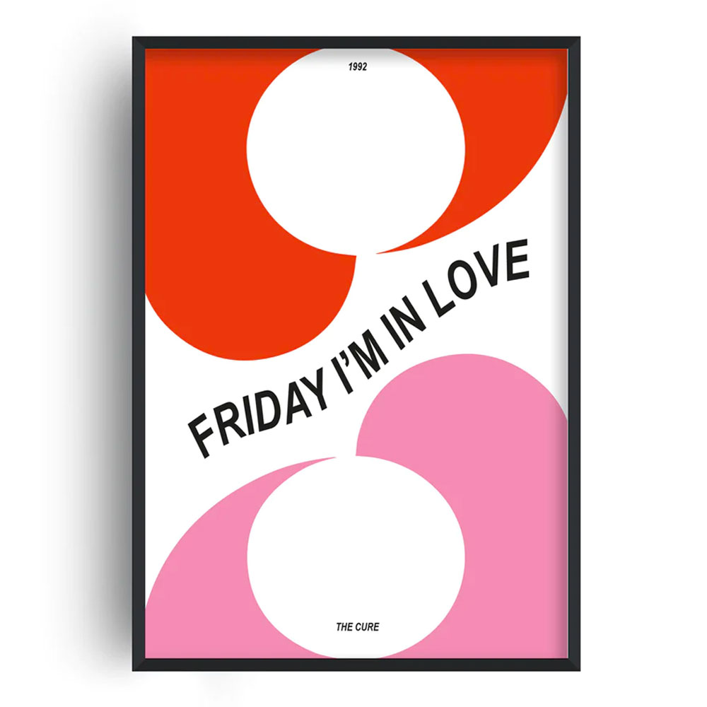 Fan Club Friday I'm In Love A3 Print | Utility Gift UK