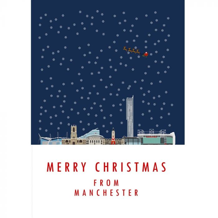 Merry Christmas From Manchester Christmas Card | Utility Gift UK