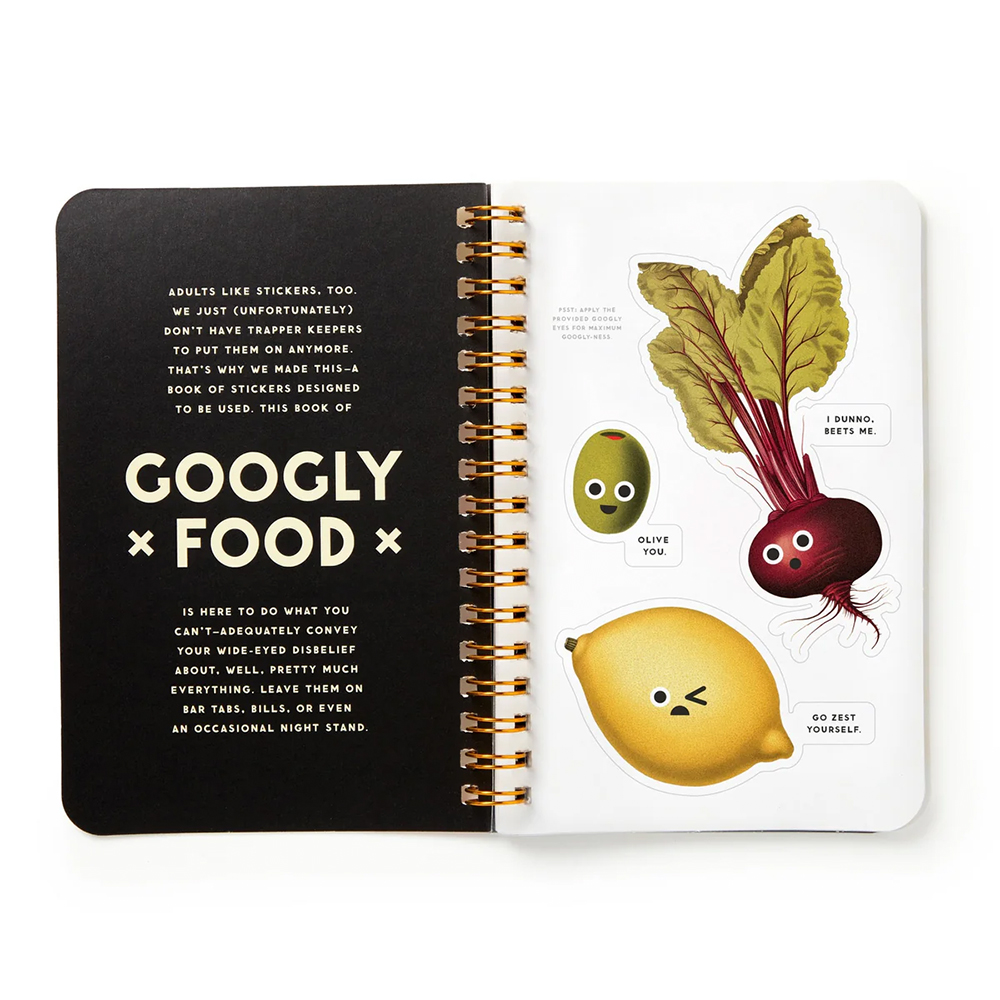 Buy the Googly Food Sticker Book | Quirky Gifts UK