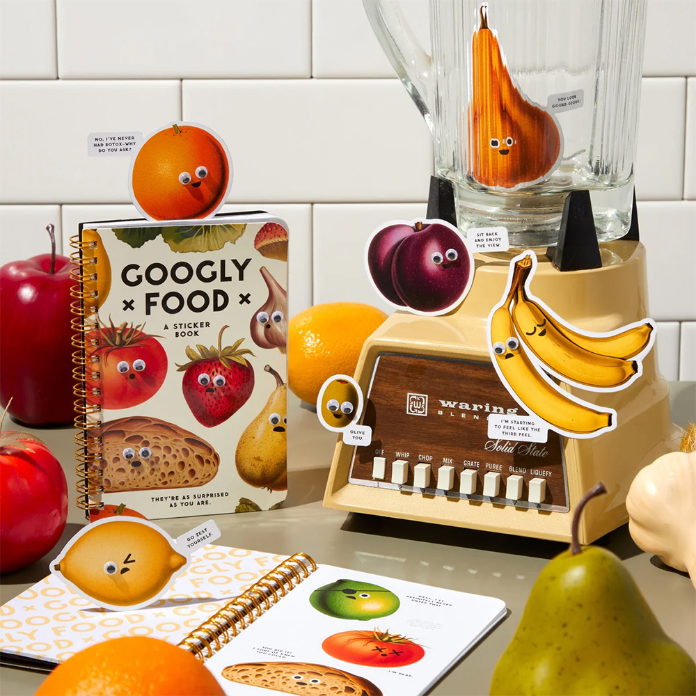 Buy the Googly Food Sticker Book | Quirky Gifts UK