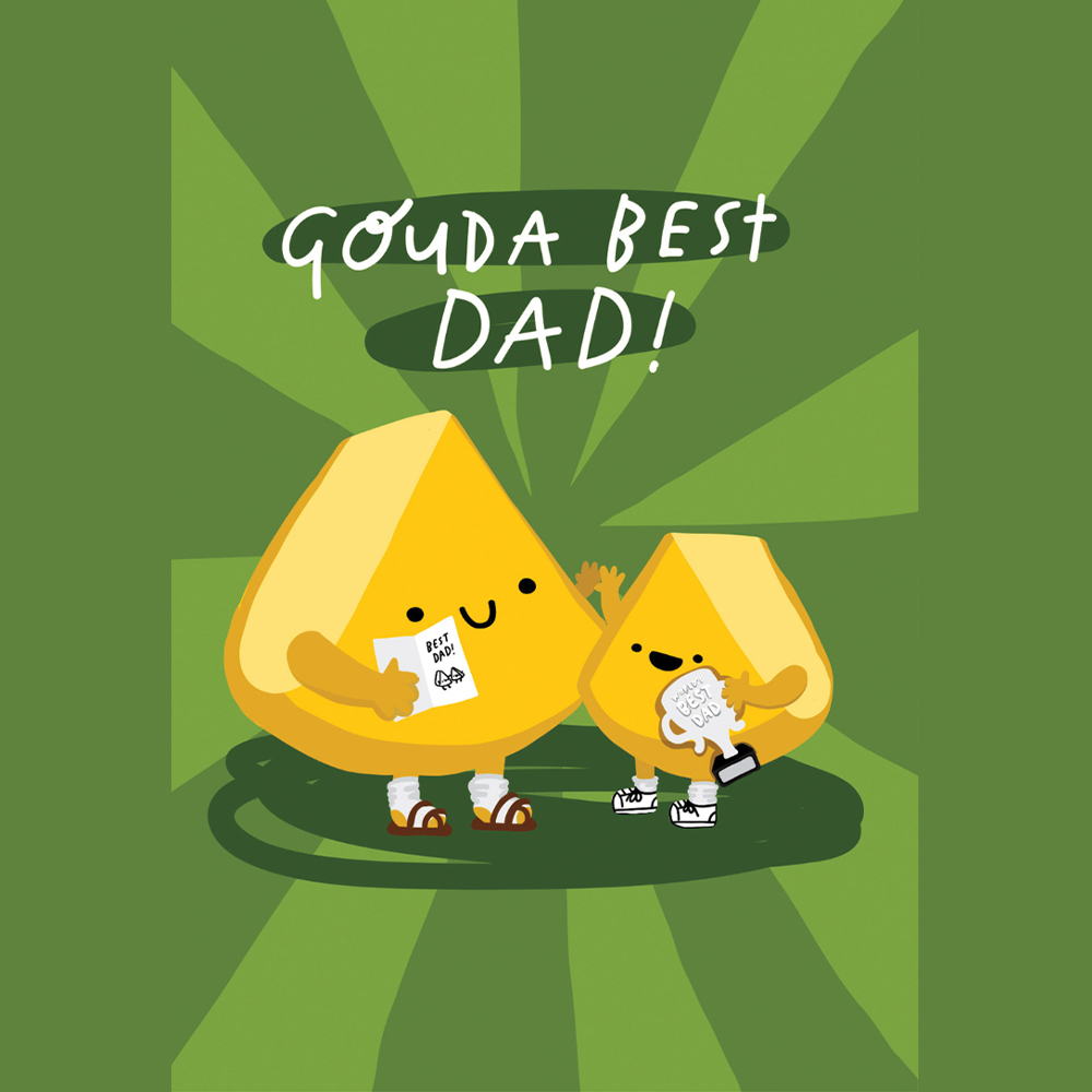 Gouda Best Father's Day Card | 5 for 4 Greetings Cards