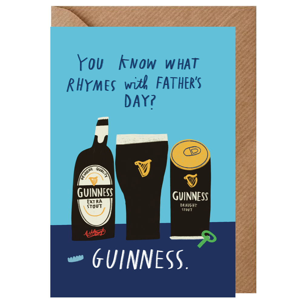 Rhymes With Guinness Father's Day Card | 5 for 4 greetings Cards