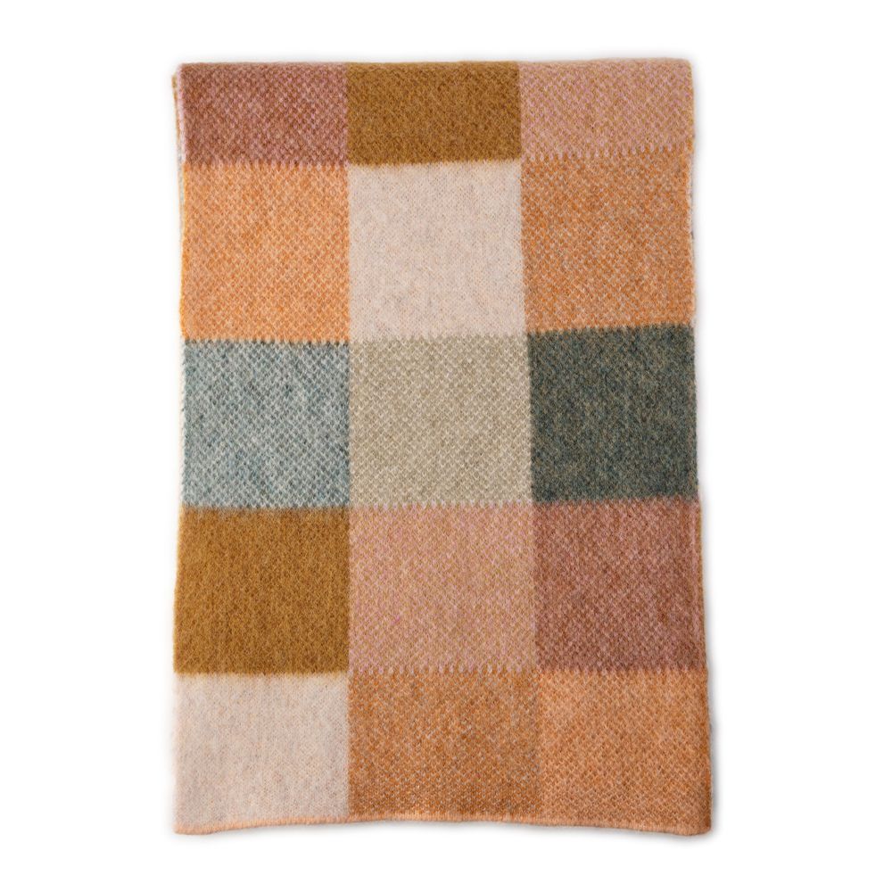 Buy the Robert Mackie Oversized Gyle Scarf Beige Multi | 50% Off
