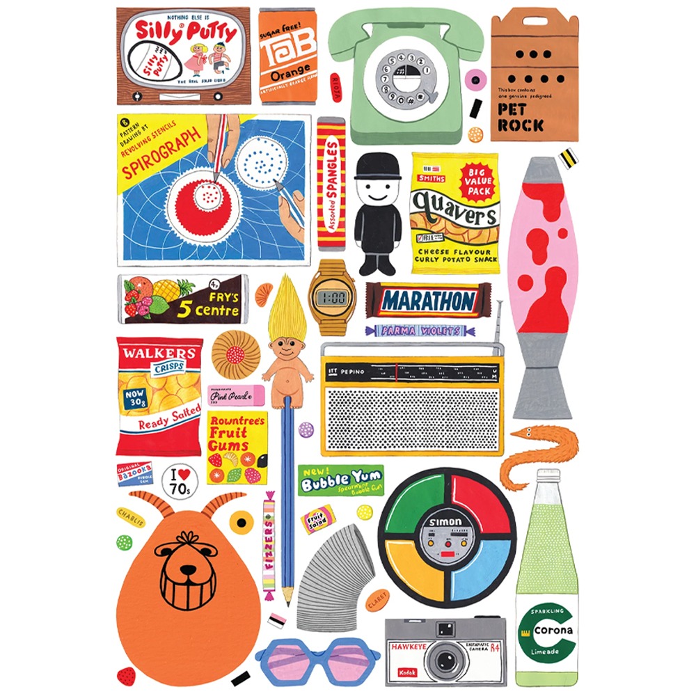 Buy the Retro 70's 1000 Piece jigsaw | Happily Puzzles