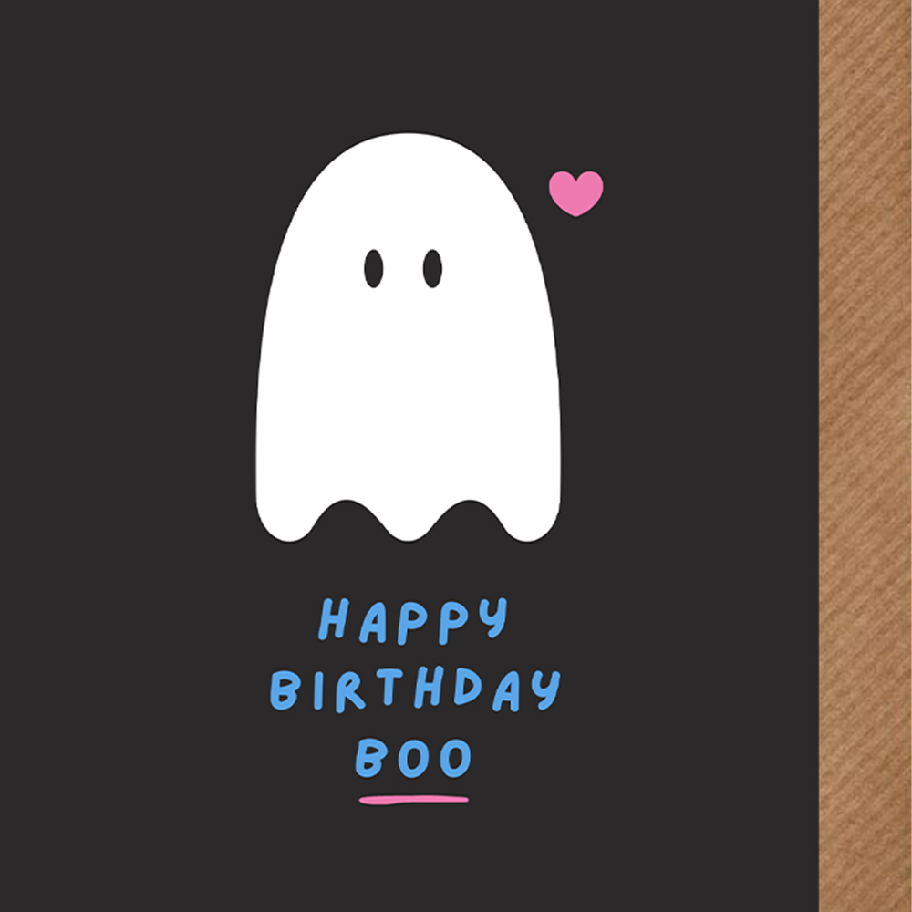 Happy Birthday Boo Card | Utility Gift UK