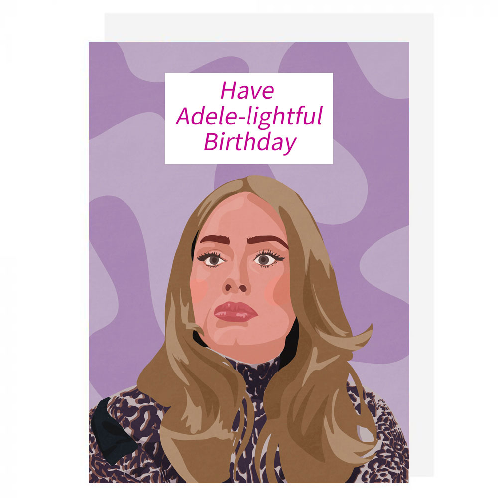 Adele-ightful Birthday Card | Utility Gift UK