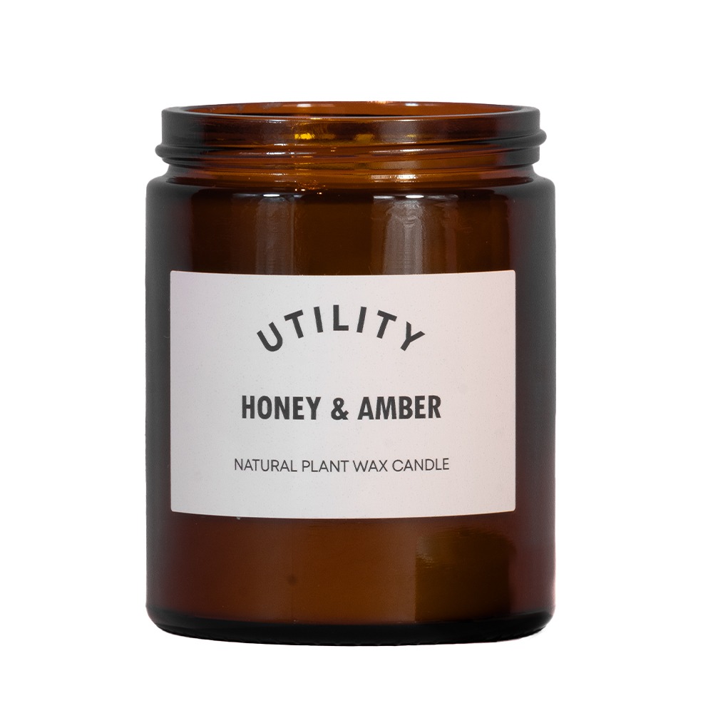 Honey & Amber Scented Candle, 180cl | By Utility Gift